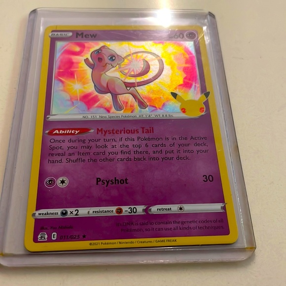 Accessories | 25th Anniversary Mythical Pokmon Mew Holo | Poshmark